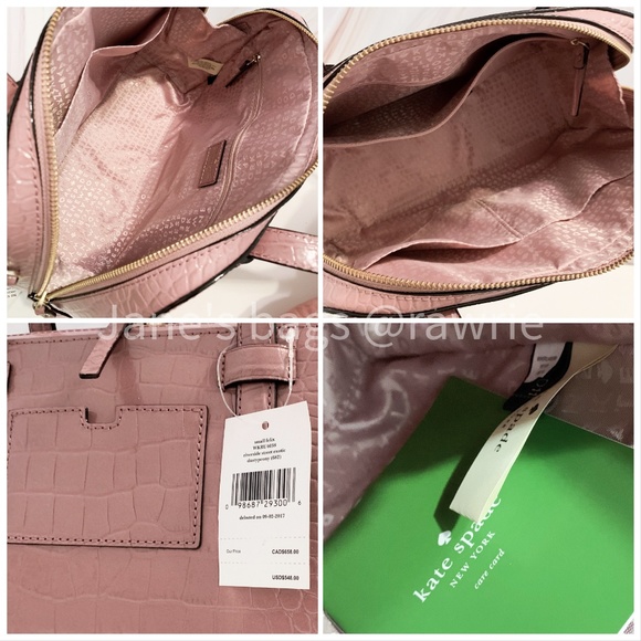 kate spade | Bags | New Kate Spade Felix Croc Embossed Patent Leather ...